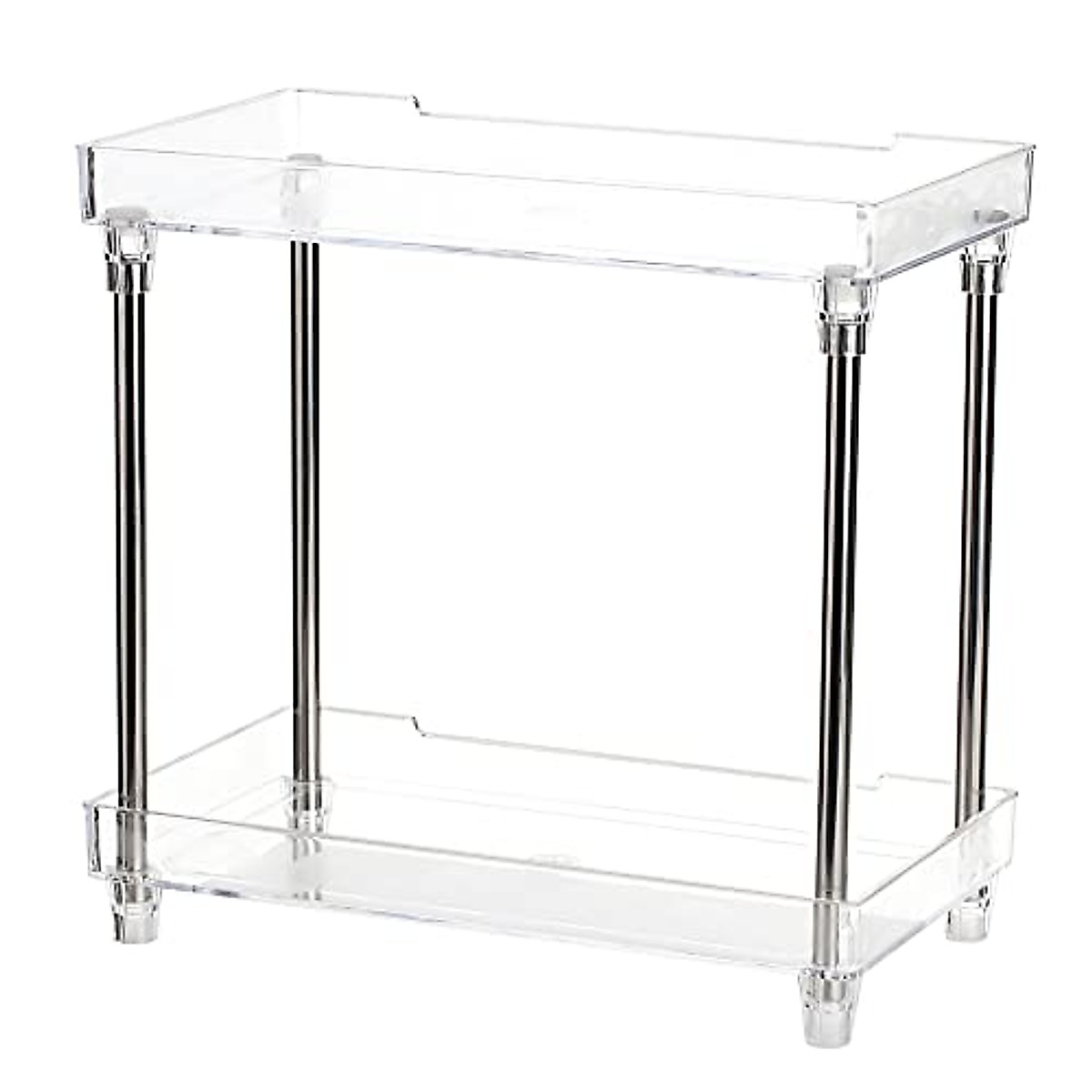 Andoer Two Tiered Organizer, 2 Tier Bathroom Organizer Countertop, Tier Organizer for Bathroom Vanity Countertop