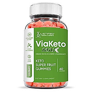 Viaketo Max Keto Gummies Via Keto Collagen Booster Contains Organic Silica Bamboo Acai Berry with Pomegranate Juice 60 Gummys