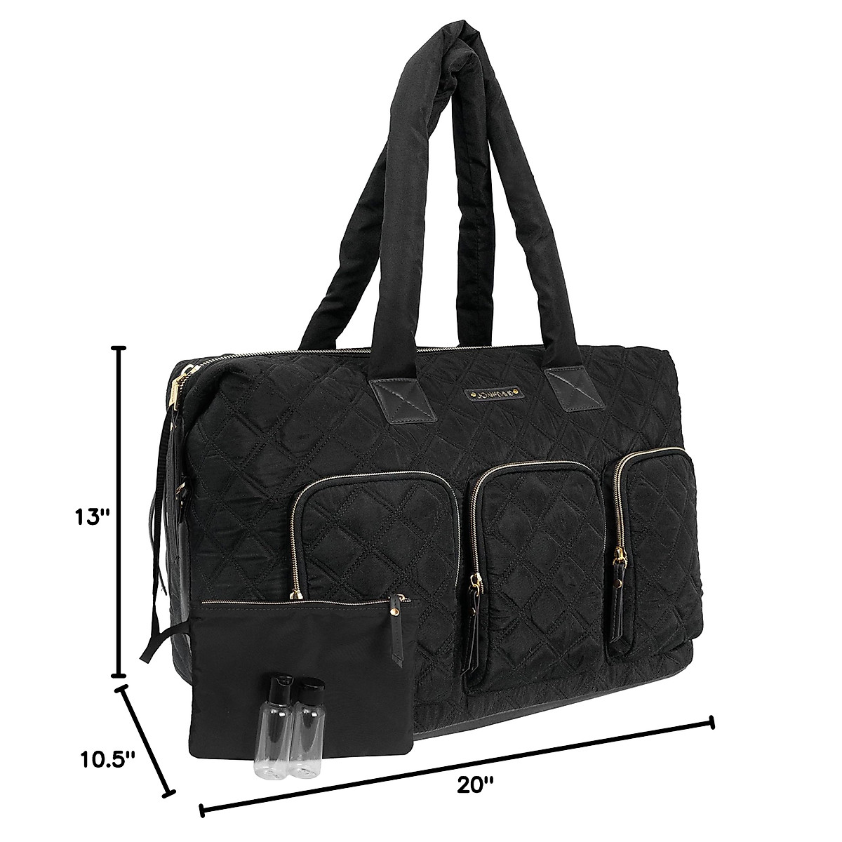 Joan & David Quilted Multi Compartment Travel Tote