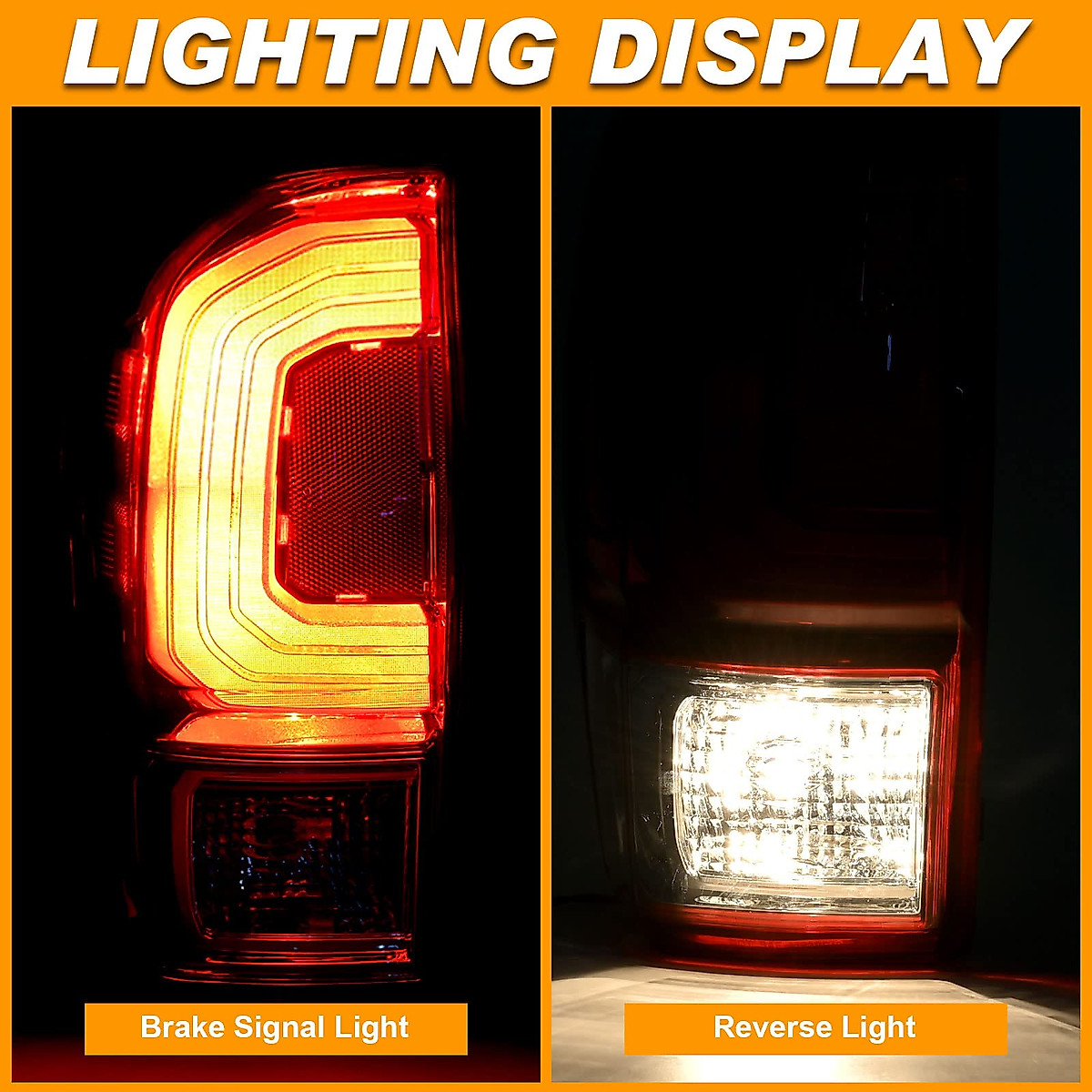 Nakuuly Tail Light Rear Lamp Compatible With 2016-2022 Toyota Tacoma Left Driver Side Taillight Brake Signal Assembly with Bulb # ‎81560-04170
