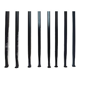 20 Pcs Straight Head Straight Pull Flat Spokes Mountain Bike Road Bike Flat Strip (Color : 278mm)