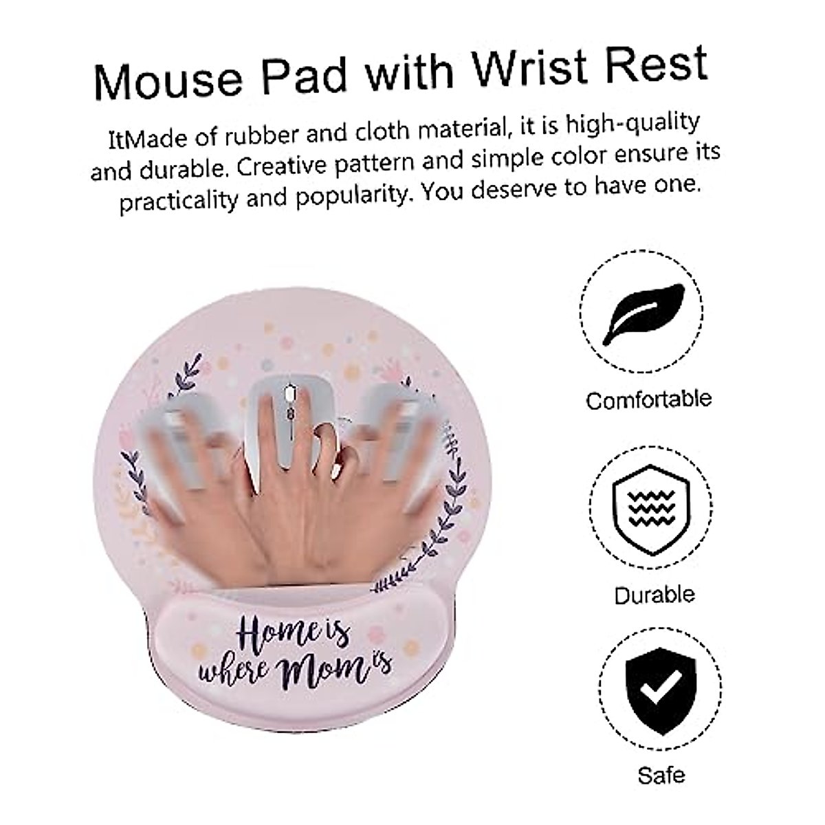 Pad with Wrist Rest 1pc Silicone Wrist Pad Wrist Rest Pad Gaming Mat Computer Mouse Pad Gel Mouse Pad Wrist Mouse Pad Mouse Base Wrist Rest Mouse Pad Koala Pattern Mouse Pad