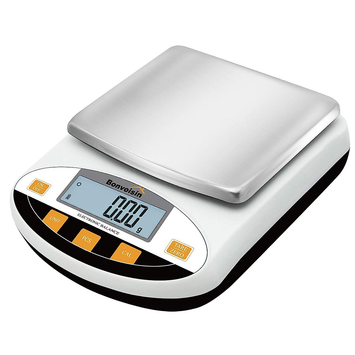 Bonvoisin Lab Scale 5000gx0.01g Digital Precision Analytical Balance 10mg High Precision Electronic Balance Jewelry Scale Kitchen Scale Scientific Scale Laboratory Scale Balance (5000gx0.01g)