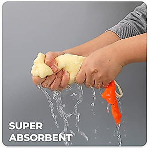 Tyrafry Cute Duck Hand Towels Super Soft Microfiber Bathroom Towels Water Absorbent Machine Washable Kitchen Towels Decorative Hand Towels with Hanging Loop, Yellow