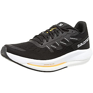 Salomon Spectur Running Shoes - Men's - Black/White/Blazing Orange, US 10.5 M