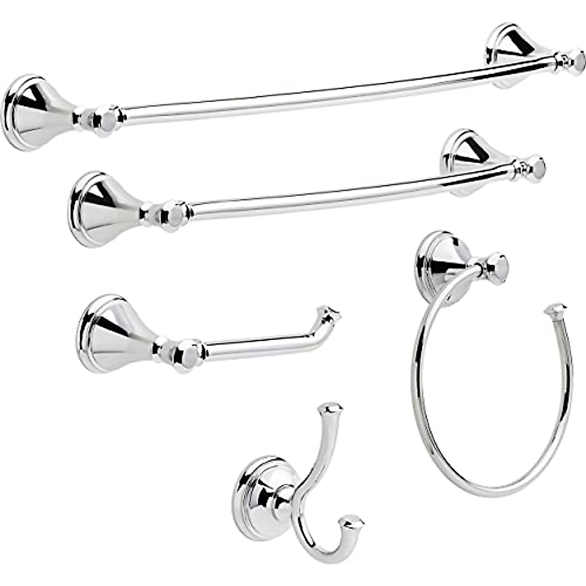 Delta Faucet 79750 Cassidy Toilet Paper Holder, 3.63 x 8.38 x 3.63 Inches, Chrome