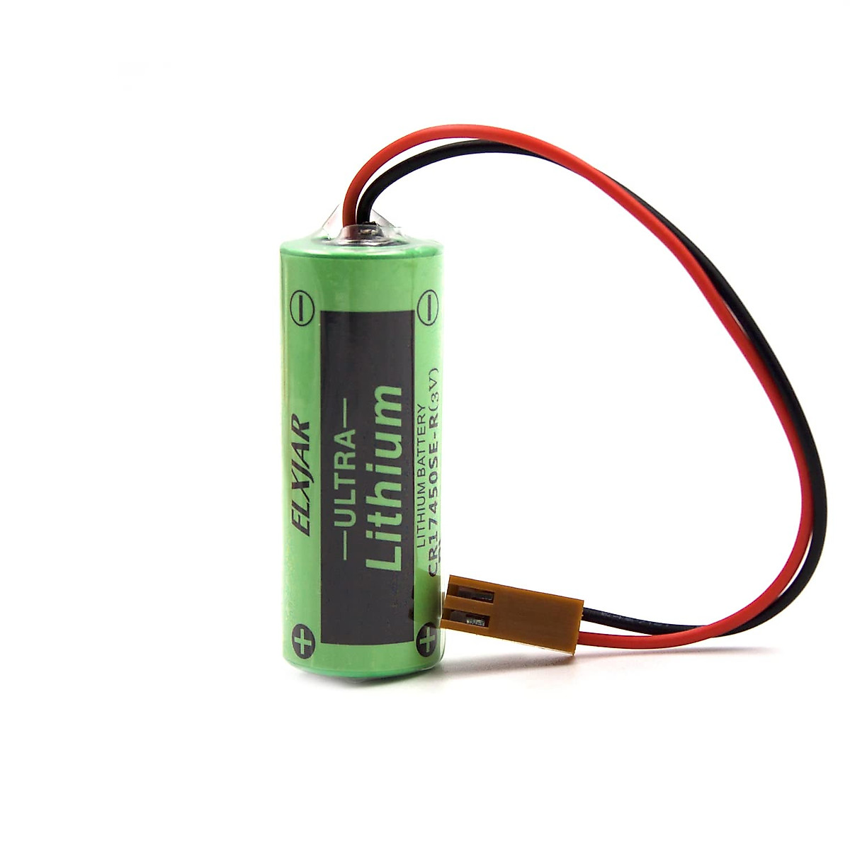 (2-Pack) 3V 2200mAh PLC Replacement Battery for SANYO CR17450SE-R A98L-0031-0012 - CR17450-17450, FANUC CNC Series Power Mate iD, PowerMate iH, 0i-B/0i-Mate-B, 15-B, 15i-A, 15i-B, 16/18-B, 16i/18i/21i