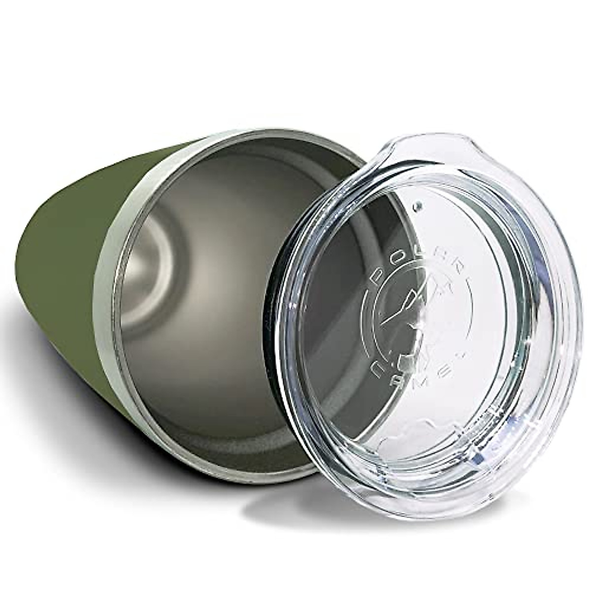 LaserGram 20oz Vacuum Insulated Tumbler Mug, Bowling Ball and Pins, Personalized Engraving Included (Camo Green)