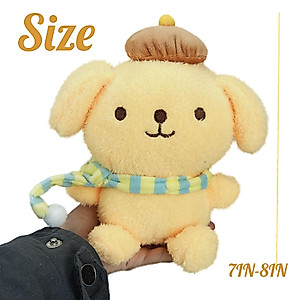 Pompompurin Plush Toys 8IN, Lovely Kawaii Cinnamonroll Kitty Kuroumi Anime Plush Stuffed Animals Doll, Soft and Cute Cartoon Stuffed Plush Toys for Kids, Fans, Collectors Home Decor