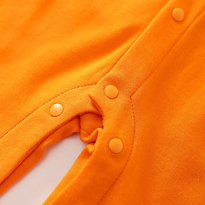 RELABTABY Cute Baby Boy Girl Romper Newborn Anime Onesie Toddler Halloween Cosplay Jumpsuit Outfit Clothes Orange