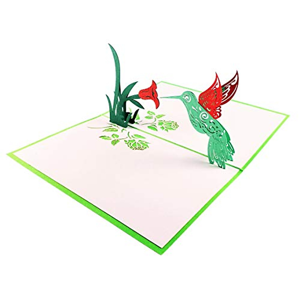 iGifts And Cards Season’s Greetings Hummingbird 3D Pop Up Greeting Card – Merry Christmas, Happy Holidays, Feliz Navidad, Joy, Hope, Unique, Special