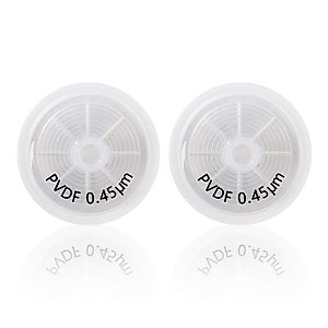 Syringe Filters PVDF Membrane Diameter 25mm Pore Size 0.45μm for Biological Filtration by Allpure Biotechnology (PVDF, Pack of 100)
