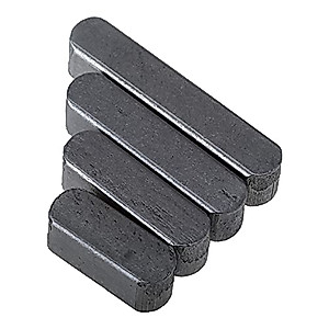 140 PCS Round Ended Feather Key Set Parallel Drive Shaft Keys 3mm 4mm 5mm 6mm Key Stock Assortment