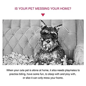 Q.Y.HOME Stuffing Squeaky Plush Dog Toy Chew Speak Toy (Duck)