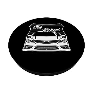 Classic Import Car, Japanese Racer, Men's Old School Tuner PopSockets Swappable PopGrip