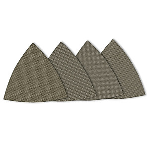 BSRTTOOl Triangular Diamond Polishing Pads 60 120 200 400 Grit Sanding Tile Stone Marble Concrete Ceramics Glass Wet Dry 4PCS