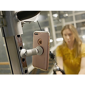 CLUTCHIT The Original Dual Magnetic Movable Phone Holder and Tablet Mount (Matte Black)