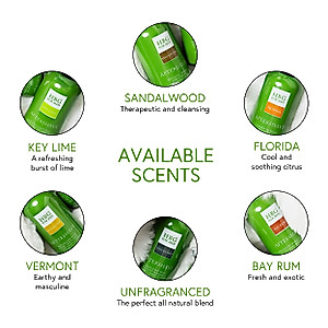 Honeybee Gardens Soothe & Refresh Herbal Aftershave with Aloe & Witch Hazel for Men, Key Lime, A Refreshing Burst of Lime Essential Oil, Gluten-Free, Vegan, Cruelty-Free, 4 Fl Oz