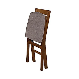 Stakmore Classic Slat Back Folding Chair Finish, Set of 2, Fruitwood