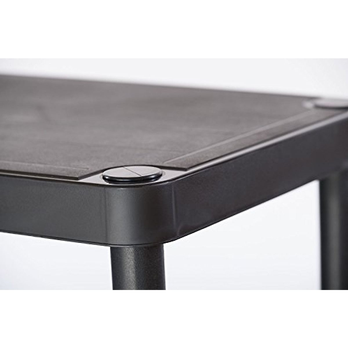 Keter 16 in. 4-Tier Plastic Freestanding Shelving Unit, Black, 16 Inch