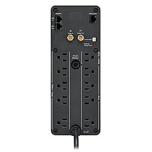 APC UPS BR1500MS, 1500VA Sine Wave UPS Battery Backup & Surge Protector, Backup Battery with AVR and LCD Display, 2 USB Charging Ports, Uninterruptible Power Supply, APC Back-UPS Pro Series (Renewed)