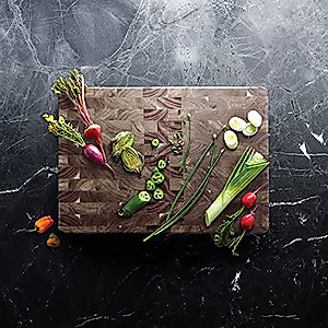 Palm Naki Acacia Wood Cutting Board - Large & Durable Cutting Board, Decorative Cutting Board, 20” x 14” x 1.26”