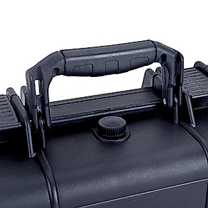 MEIJIA Portable All Weather Waterproof Protective Case,Hard Case,Camera Case With Customized Fit Foam,Fit Use of Drones,Camera,Equipments,Pistols,Elegant Black,13.35 x11.63x5.98inches