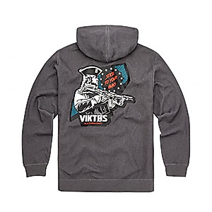 VIKTOS Gunvent Stickup Hoodie, Dark Grey Heather, Size: X-Large