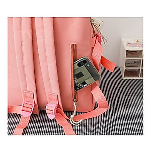 MOJIDUO Kawaii Backpack Pins Accessorie 4Pcs Set Cute Kawaii Rucksack for School Bag Cute Aesthetic Backpack