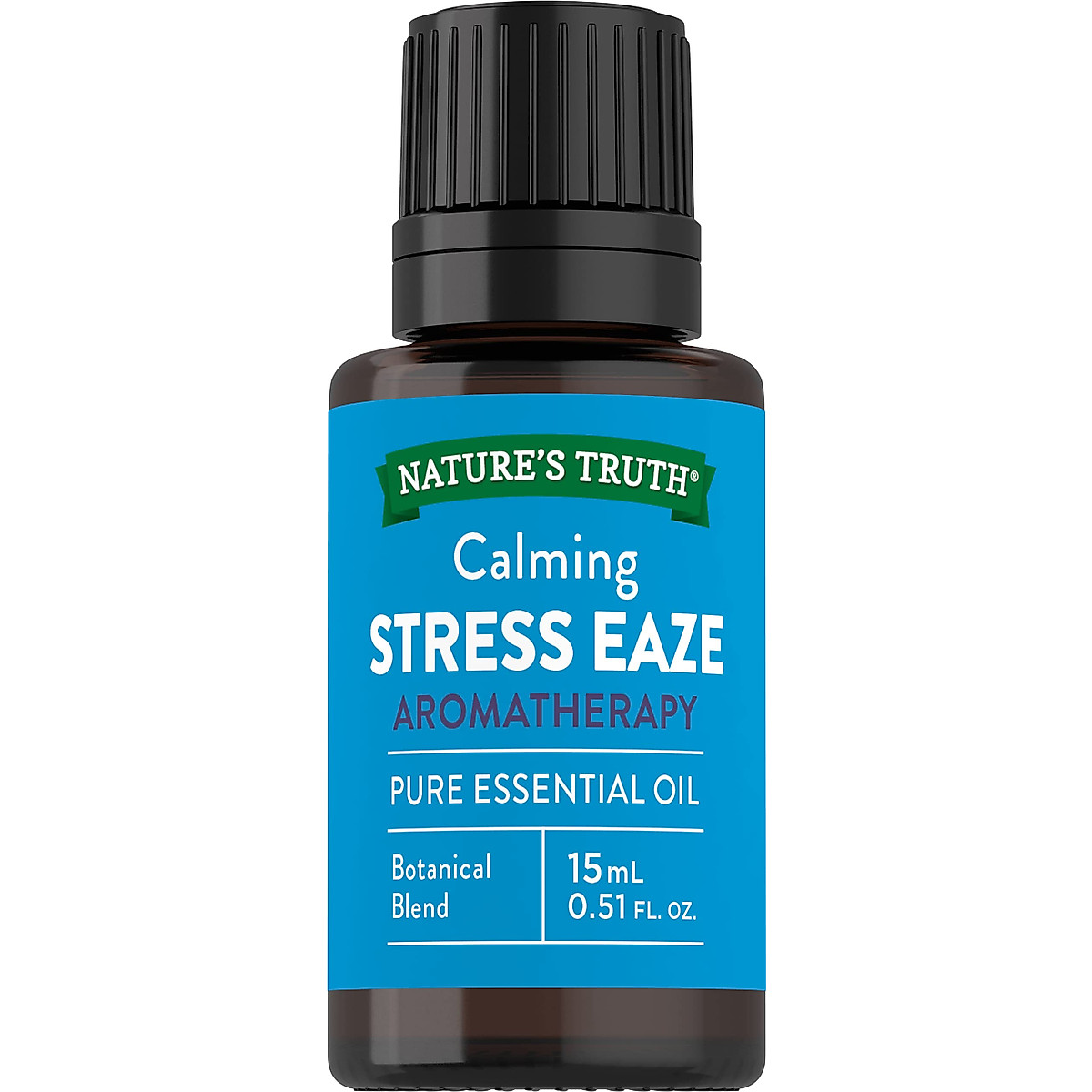 Stress Relief Essential Oil | 15 mL / .51 Fluid Ounce | Stress Eaze Calming Aromatherapy | by Nature's Truth