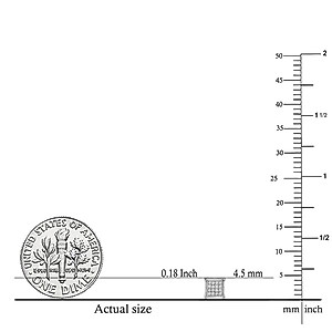 Dazzlingrock Collection Round White Diamond Square Hip Hop Iced Unisex Stud Earrings (0.06 ctw, Color I-J, Clarity I2-I3) in 925 Sterling Silver in Screw Back