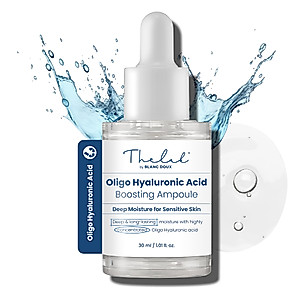 Blanc Doux Oligo Hyaluronic Acid Serum - Deeply Intense Hydrating Daily Oil-Free Essence Ampoule VEGAN Face Moisturizer Dry Sensitive Acne-Prone Skin Anti-Wrinkle Age-Defying