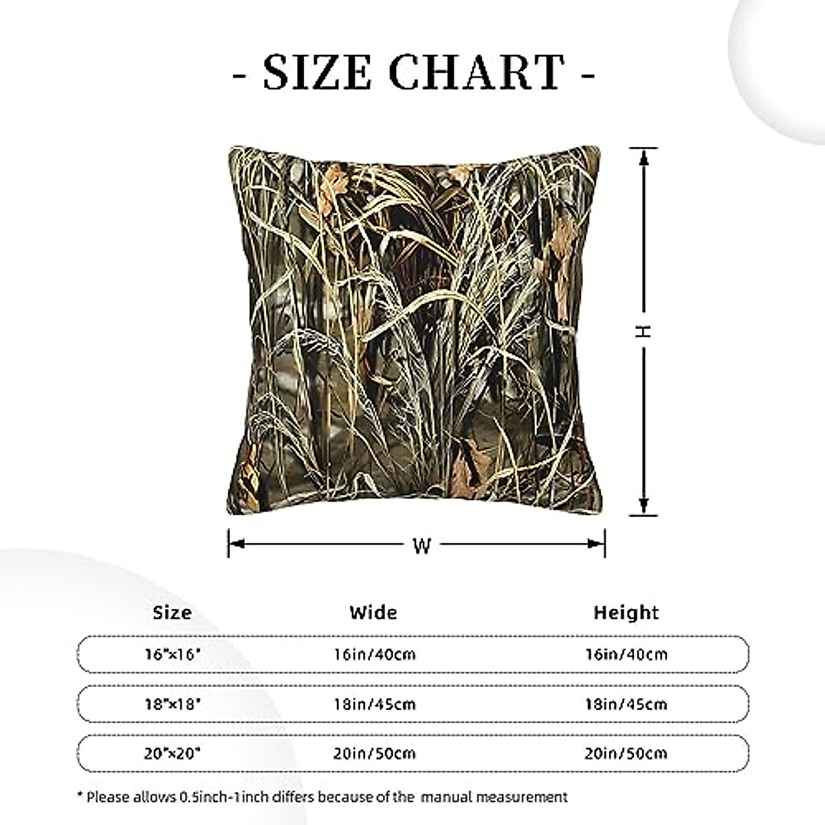 DEHIWI Camo Yellow & Green Throw Pillow Covers Super Soft Morden Decorative Pillows Case Invisible Zipper Cushion Cover for Sofa Couch Bedroom Living Room 16"X16"