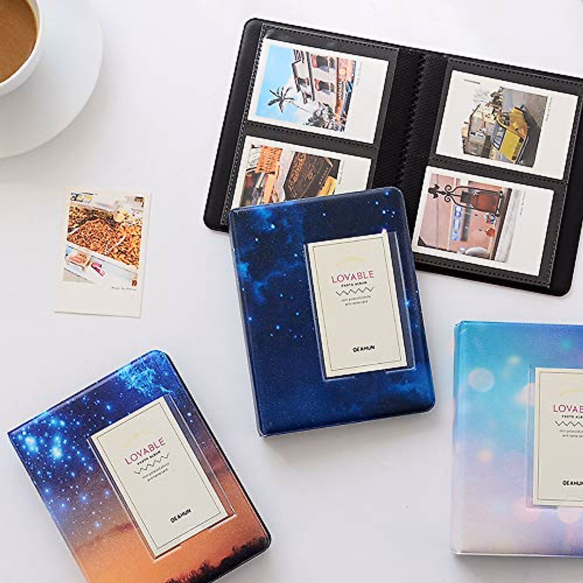 Fancyme 64 Pockets 3 Inch Starry Sky Polaroid Photo Book Album for Fujifilm Instax Mini Films Album Instax Mini 9 8 7s 90 70 25 Name Card Holder