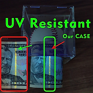 4 Pack Baseball Case Baseball Holder Display Case for Baseball Display Case Fits Official Size Ball