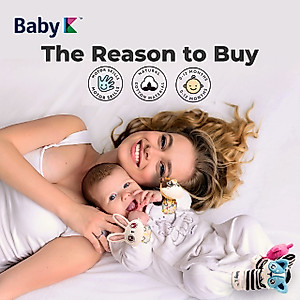 BABY K Baby Rattle Socks for Girls & Boys (Pet Set) - Baby Toys 6-12 Months - Baby Wrist Rattles and Foot Rattles - Baby Toys for Newborns As Gift - Easy to Wear Baby Rattle Toys