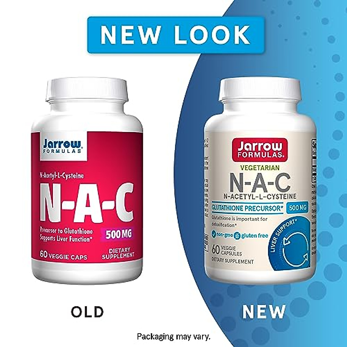 Jarrow Formulas N-A-C 500 Mg - Antioxidant Amino Acid Supplement – Supports Cellular Health & Liver Function - Precursor to Glutathione - Up to 60 Servings (Veggie Caps)
