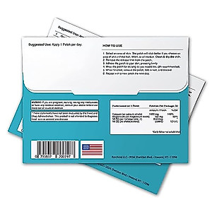 D3/Calcium Topical Patch by PatchAid - White