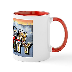 CafePress Ocean City Maryland Greetings Mug Ceramic Coffee Mug, Tea Cup 11 oz