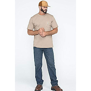 CarharttMenLoose Fit Heavyweight Short-Sleeve Pocket T-ShirtDesertLarge