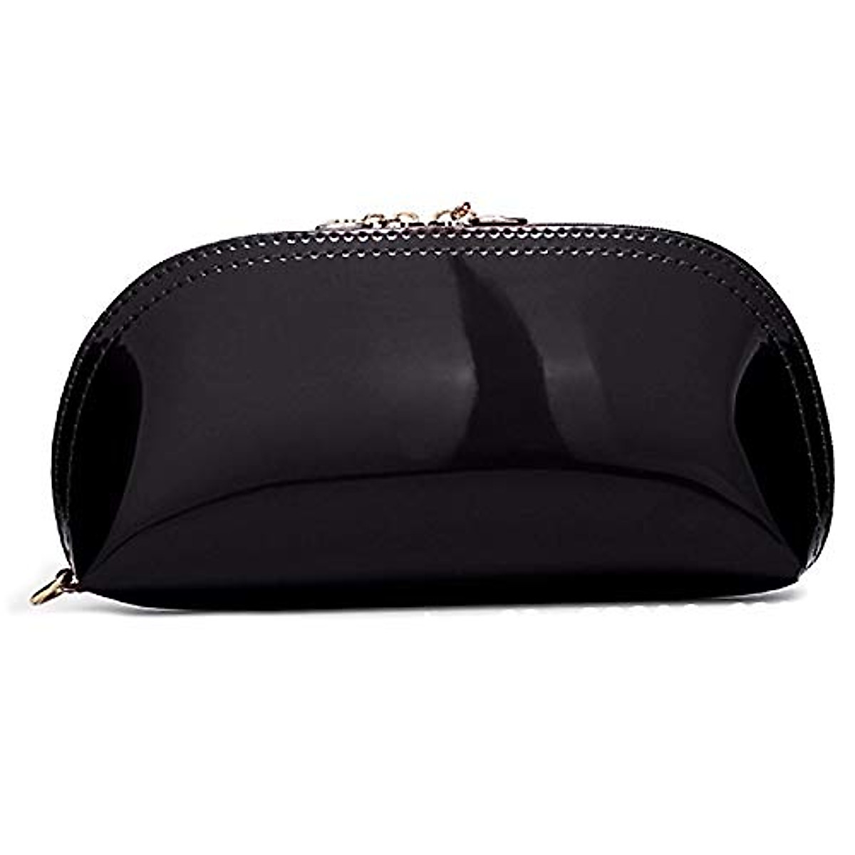 Women Ladies Wallet Zi Around Patent Leather Clutch Wristlet Elegance Coin Purse Card Holder