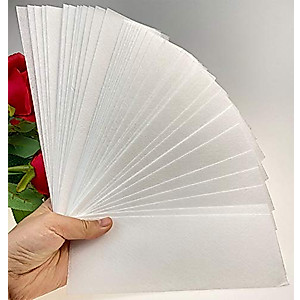 Professional Salon 100pcs Non-woven Large 3x8inch Body and Facial Wax Strips Epilator Hair Removal Wax Paper Depilatory Waxing Strip Pads Tool Epilator for Lady Women Men