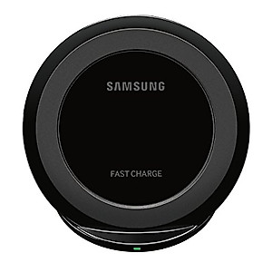 Samsung Qi Certified Fast Charge Wireless Charging Pad + Stand - Supports wireless charging on Qi compatible smartphones - Black