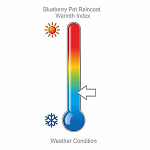 Blueberry Pet 2023 New 14" Waterproof Dog Softshell Jacket, Hooded Raincoat and Windbreaker with Leash & Harness Hole, Blue Turquoise, Outdoor Rain Gear for Dogs