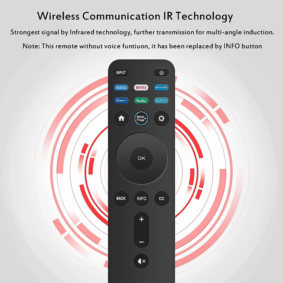 Universal Remote Control XRT260 for All VIZIO Smart TV Smartcast D-Series M-Series P-Series V-Series XRT140 XRT136 Remote Replacement (No Voice Function)