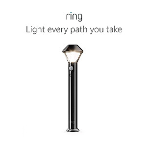 Ring Smart Lighting – Pathlight, Battery-Powered, Outdoor Motion-Sensor Security Light, Black (Bridge required)
