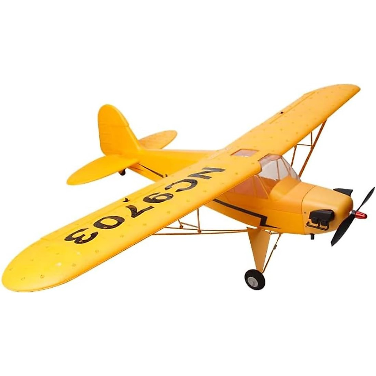 PLRB TOYS RC Hobby Plane, with Brushless Motor RC 5 Channels J3 Aircraft Ready to Fly with 6-axis Stabilizer System for Beginner Practice Wingspan 680mm