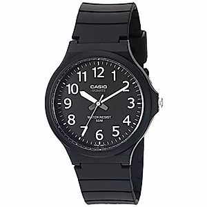 Casio Men's MW240-1BV Easy To Read Analog Display Quartz Black Watch