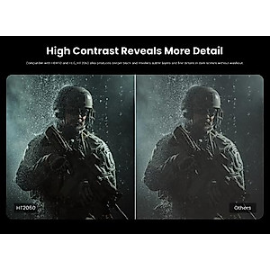 BenQ HT2060 1080p HDR LED Home Theater Projector | DCI-P3 & Rec.709 Wide Color Gamut | 8.3ms 120hz | Vertical Lens Shift | 2D Keystone | 1.3x Zoom | S/PDIF | HDMI 2.0 | Built-in 5Wx2 Speakers | 3D