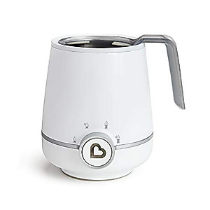 Munchkin® Shine™ Stainless Steel Baby Bottle Warmer, White/Silver